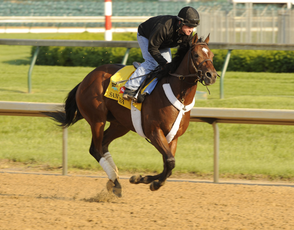Santiva readies for Belmont with five-furlong drill at Churchill Downs ...