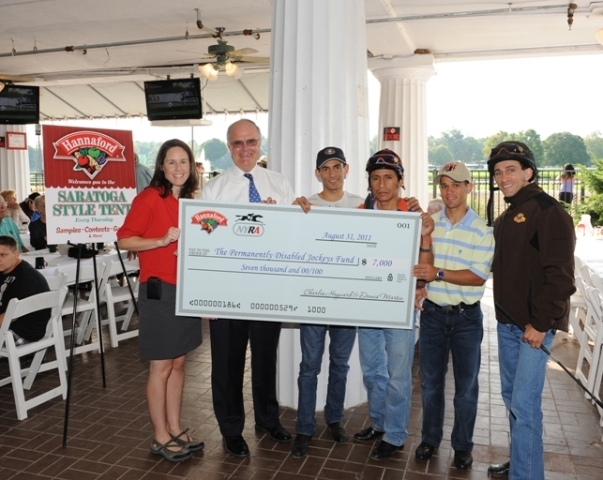 Hannaford, NYRA make donation to Permanently Disabled Jockeys Fund ...